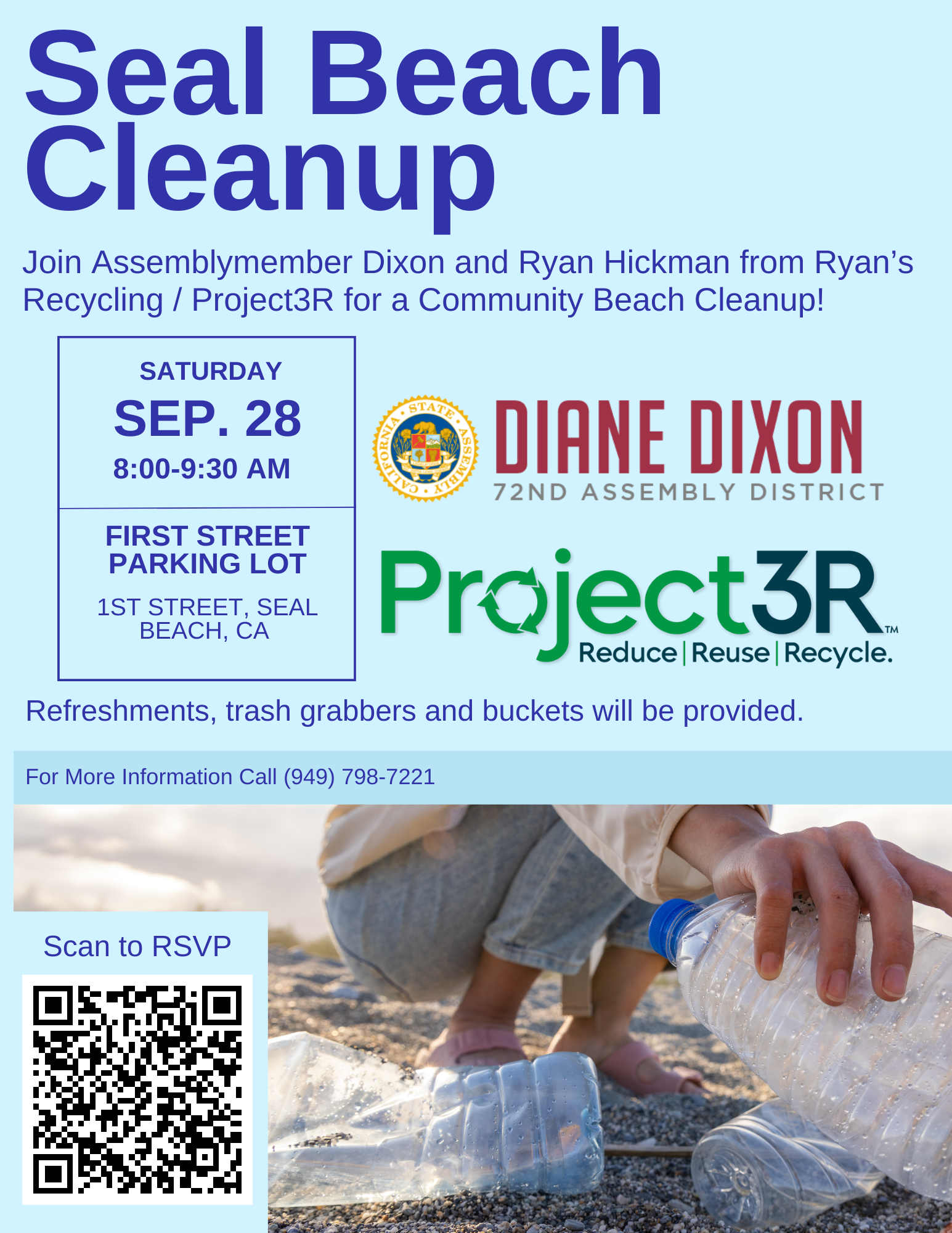 Asm. Dixon’s Seal Beach – Beach Cleanup Event - AD72 | DIXON